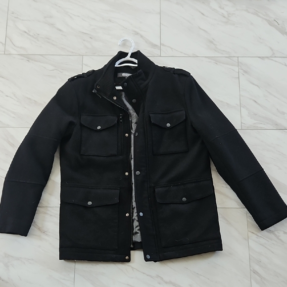 Kenneth Cole | Jackets & Coats | Kenneth Cole Black Military Field ...